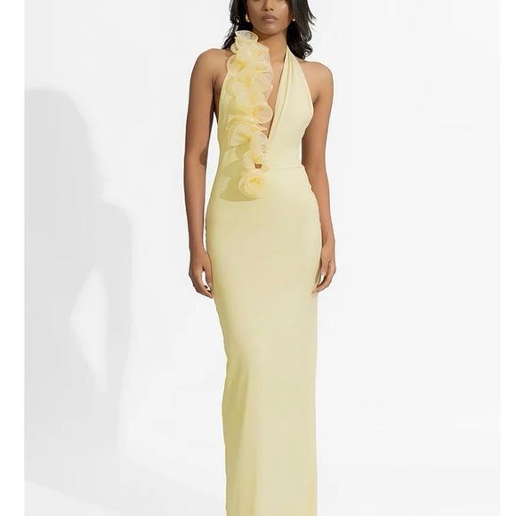 Deme By Gabriella | Dresses | Elegant Yellow Evening Gown | Poshmark